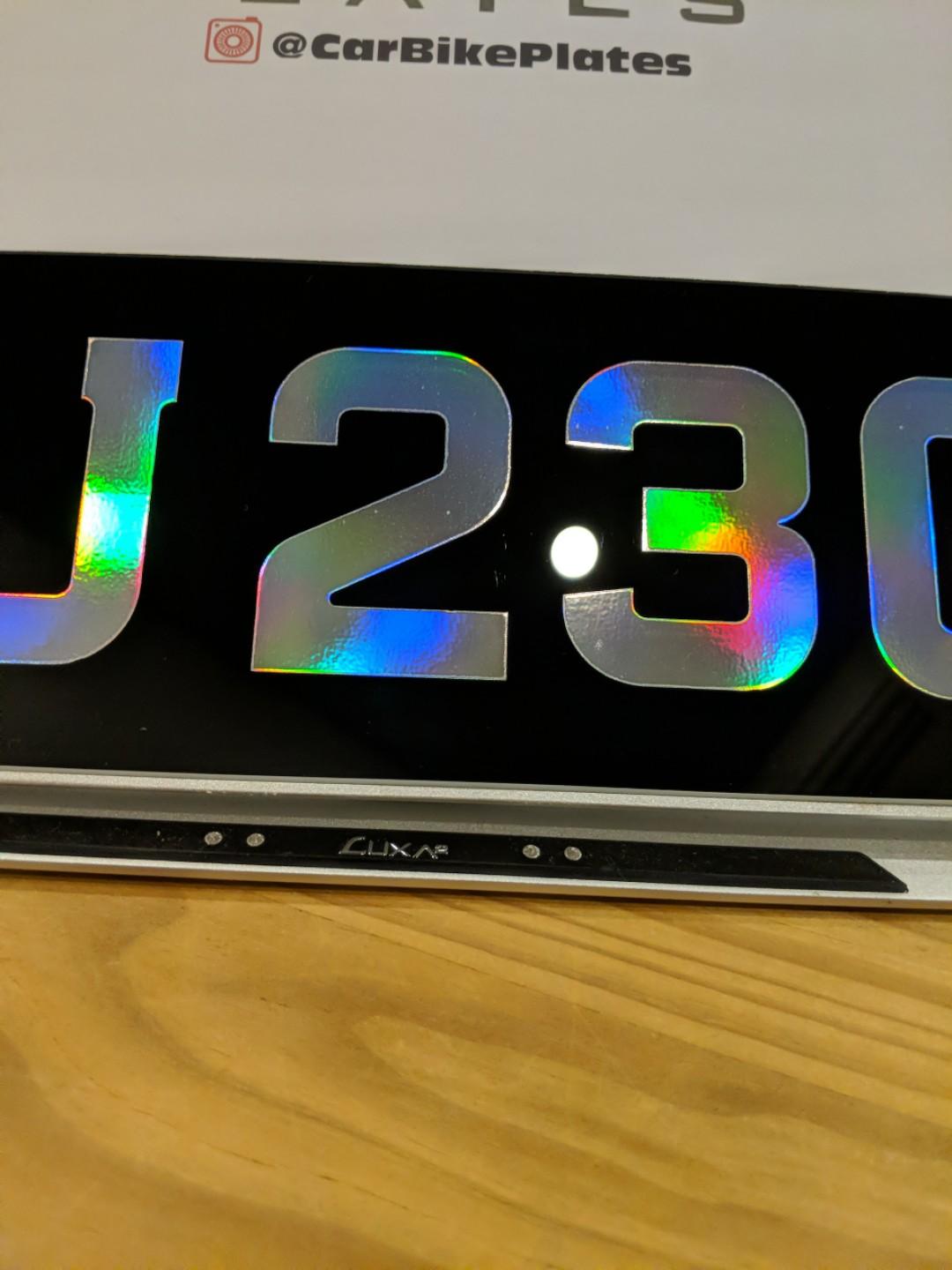 Rainbow Acrylic Car 2D Number Plate Maker, Car Accessories, Car Plates ...