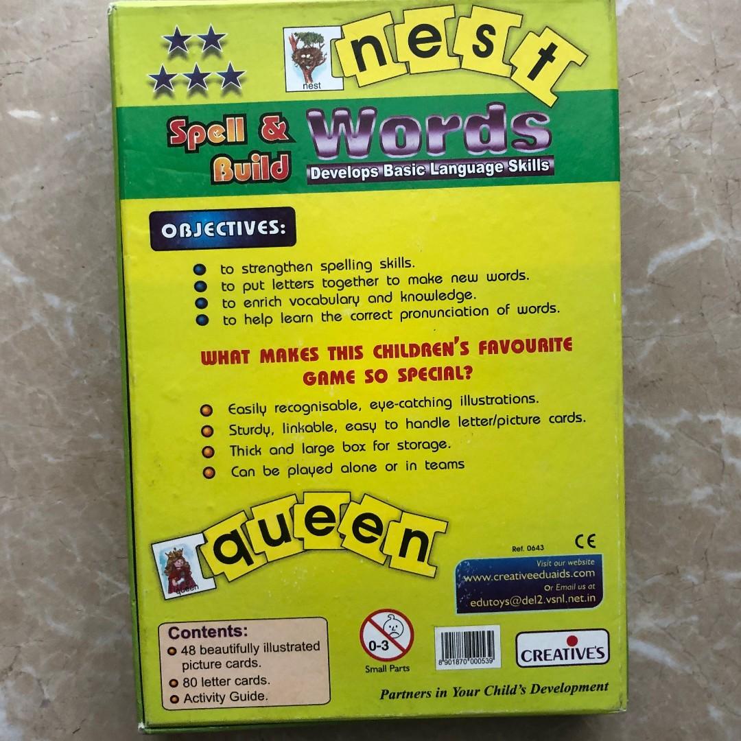 Spell & Build Words, Hobbies & Toys, Books & Magazines, Fiction & Non ...