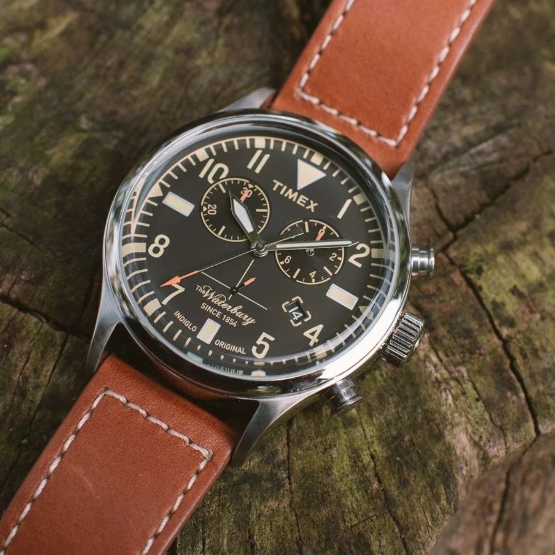 Timex Waterbury Traditional Red Wing Leather Chronograph, Mobile Phones ...