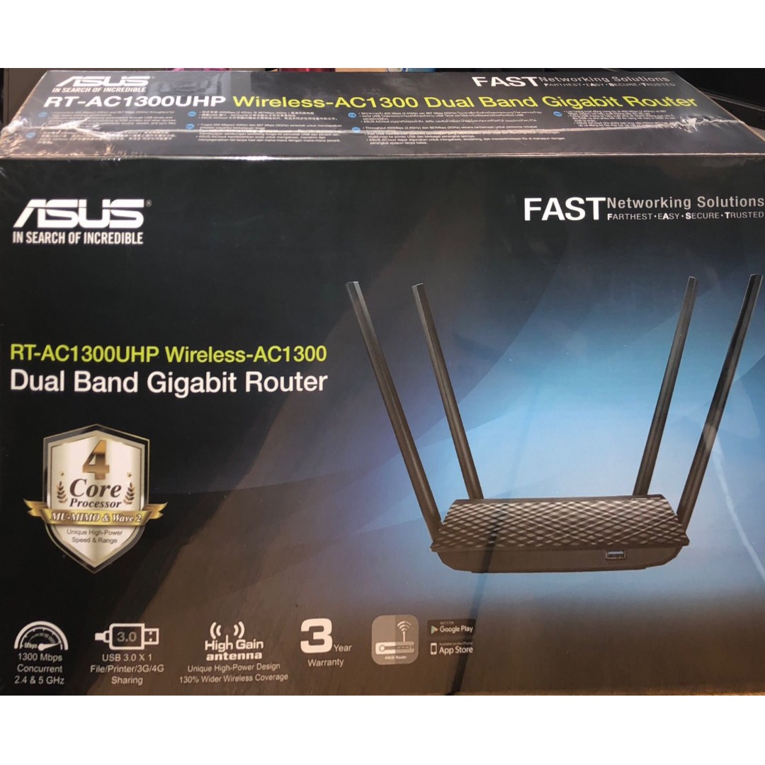 [BRAND NEW!!!] Asus Router RT-AC1300UHP wireless-AC1300, Computers ...