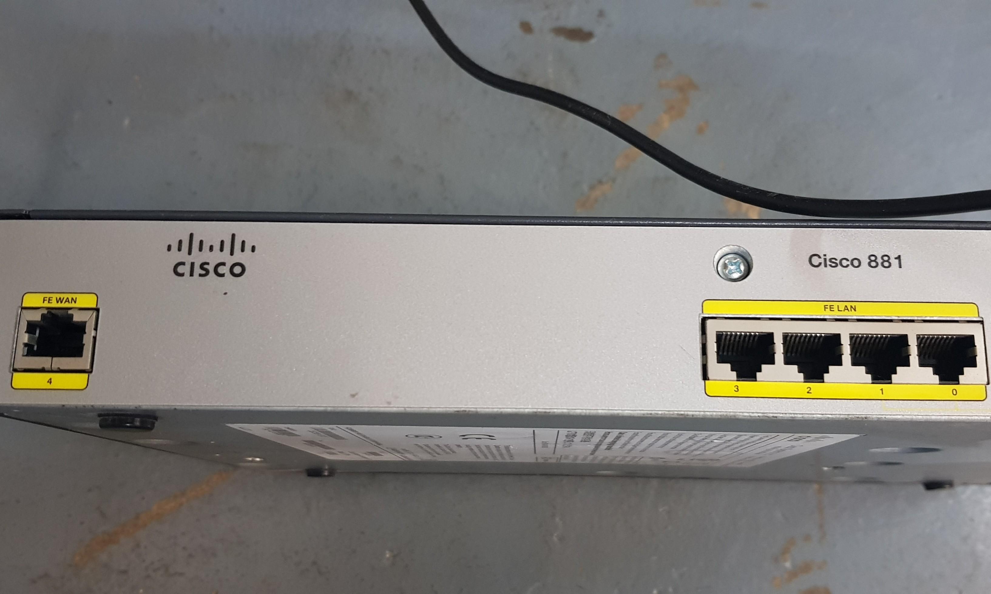 Cisco881 Router, Computers & Tech, Parts & Accessories, Networking on ...