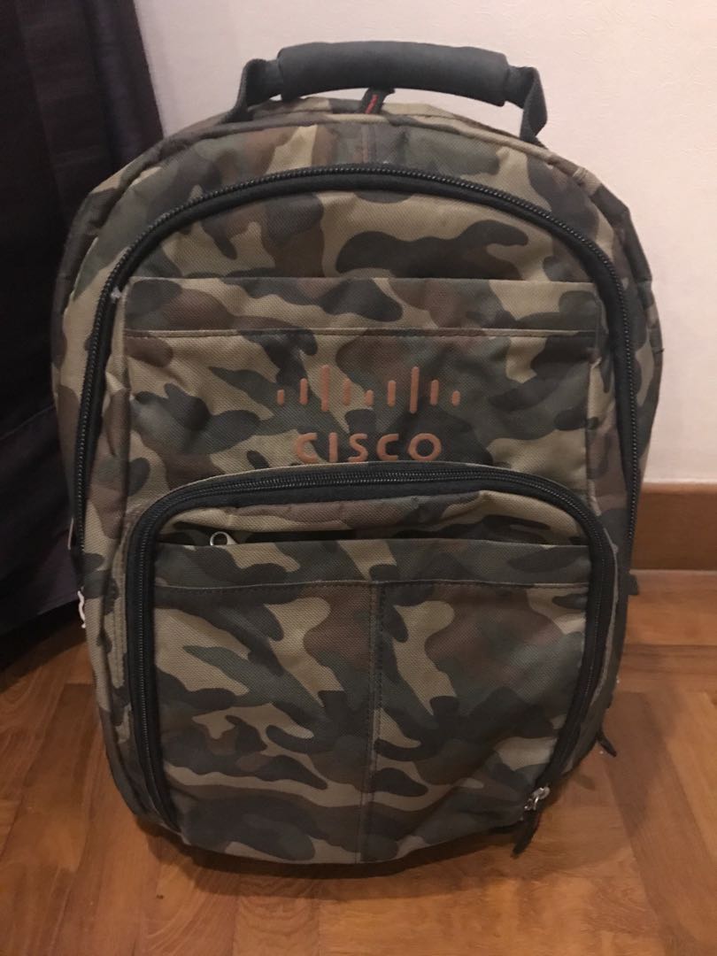 Cisco camo backpack, Men's Fashion, Bags, Backpacks on Carousell