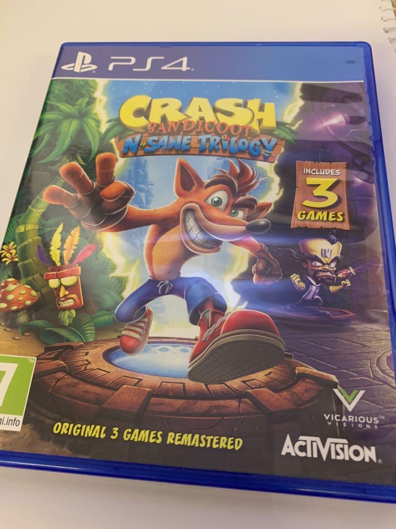 Crash Bandicoot N Sane Trilogy, Video Gaming, Video Games, PlayStation ...