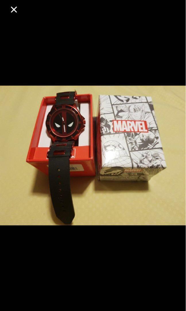 Deadpool Marvel watch, Luxury, Watches on Carousell