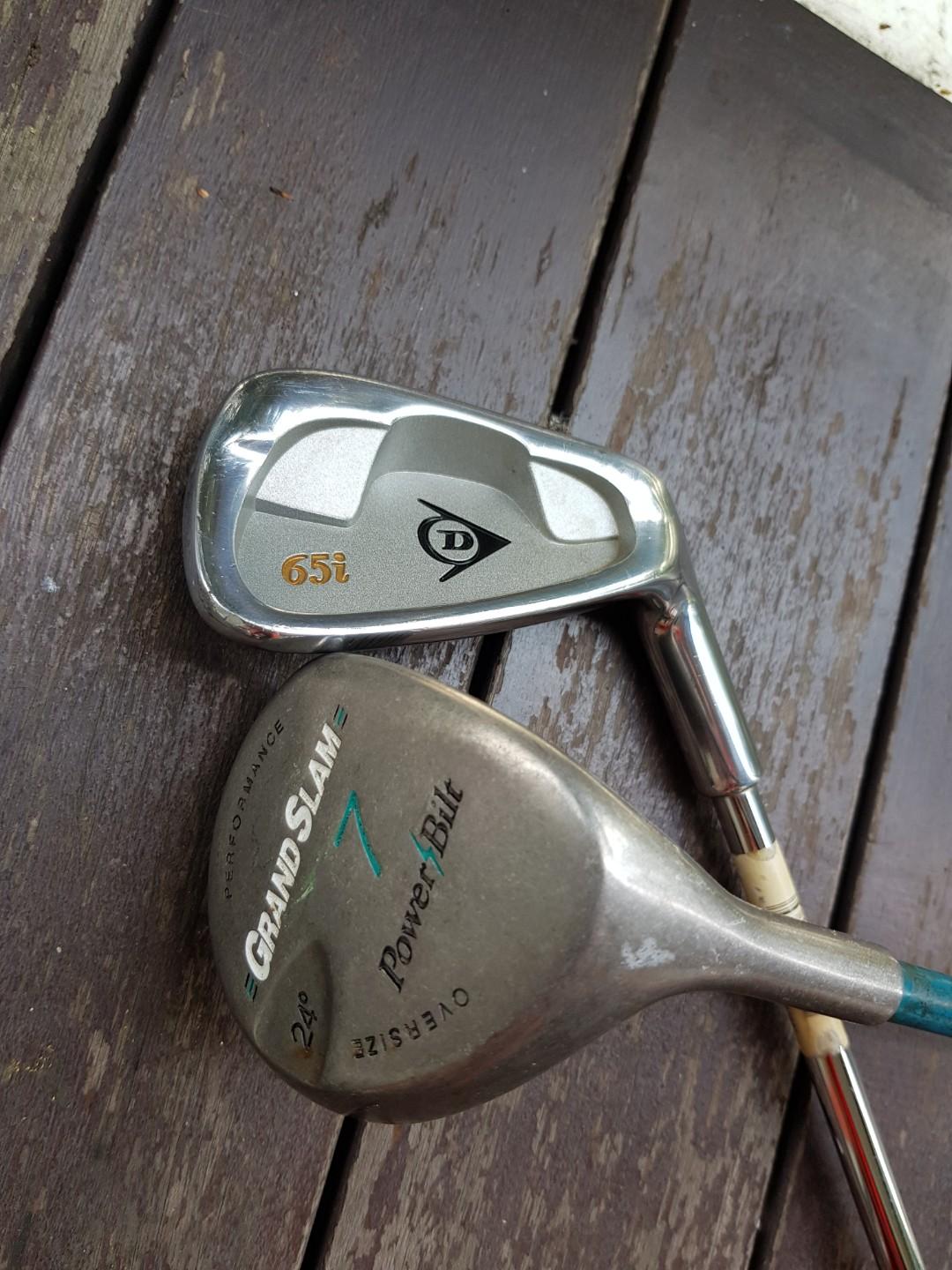 DUNLOP IRON SET/POWERBILT IRON, Sports Equipment, Sports & Games, Golf ...