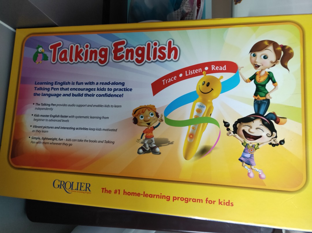 GROLIER Talking English Set, Hobbies & Toys, Toys & Games on Carousell