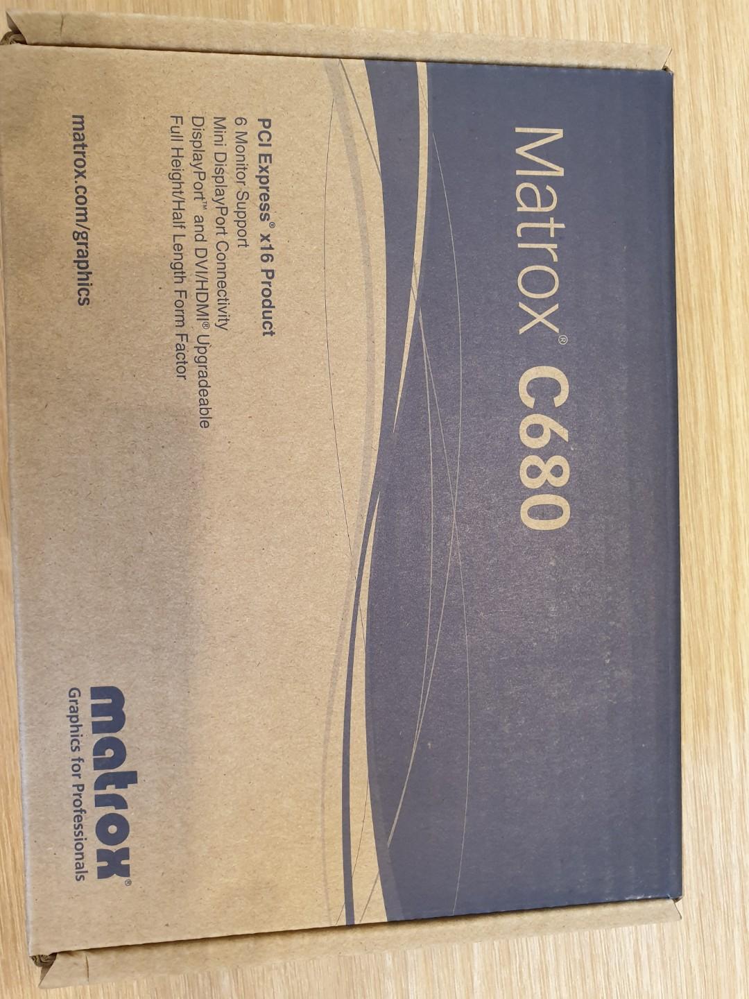 Matrox Graphics Card C680 with 6 minidp output, Computers & Tech, Parts ...