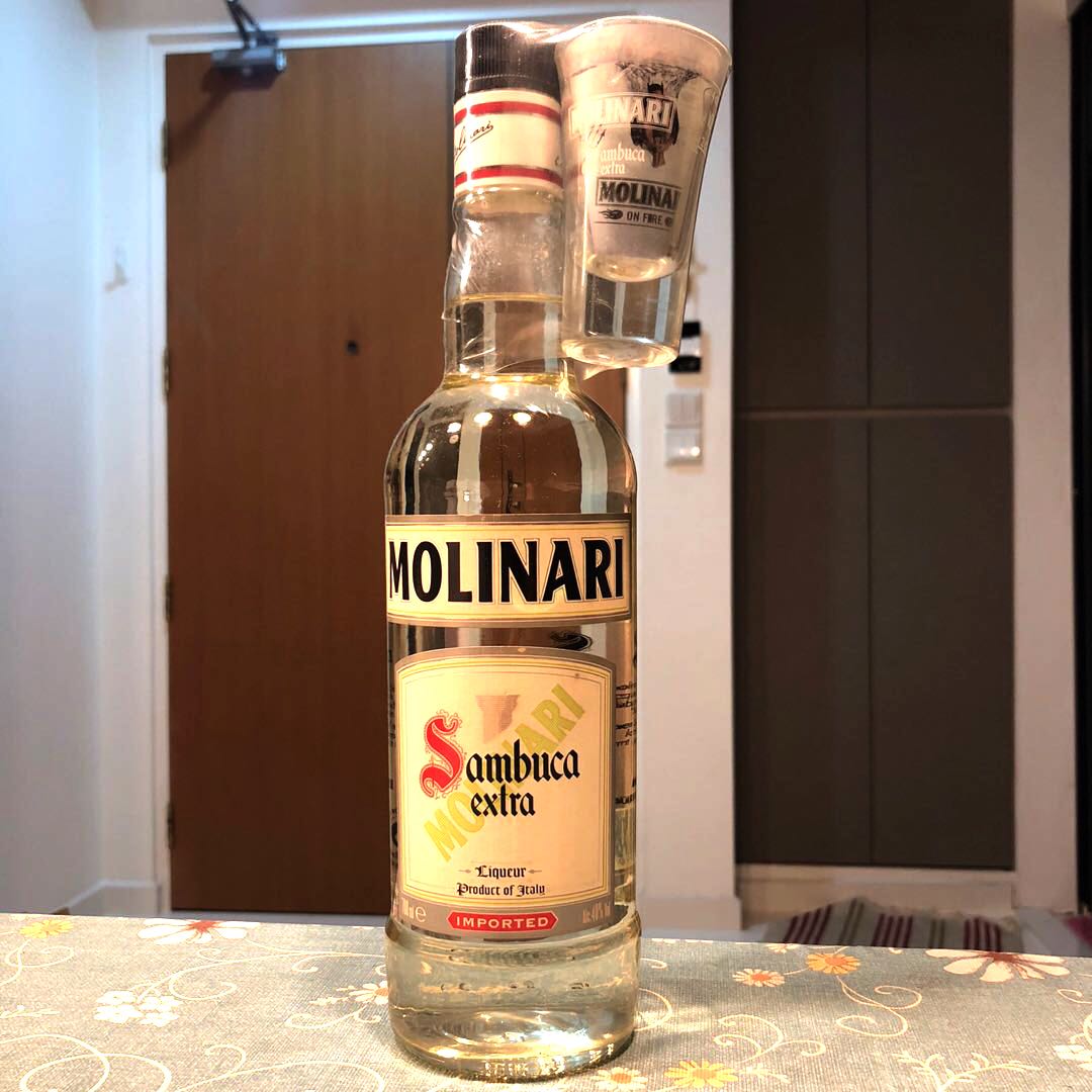 Molinari Sambuca EXTRA w free shot glass, Food & Drinks, Alcoholic ...