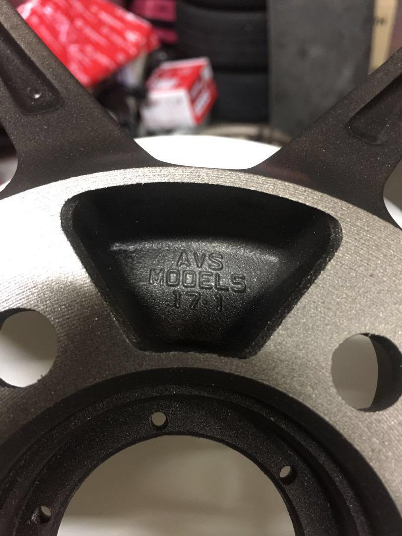 Original Yokohama Wheels AVS T5 17 inch, Auto Accessories on Carousell