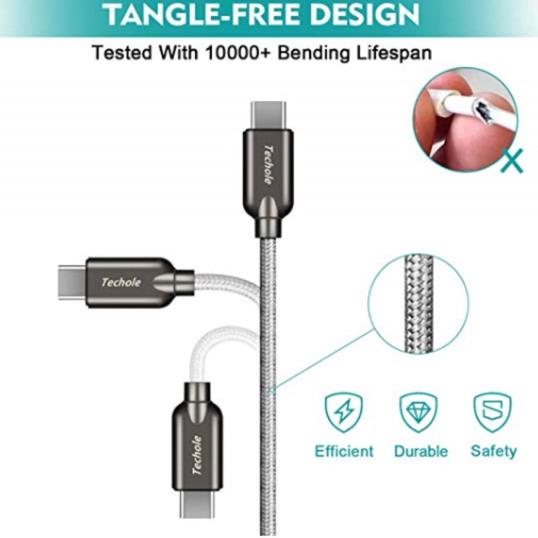 P10 Techole USB Type C Cable, [2 Pack] USB C Fast Charging Cables 3.3ft ...