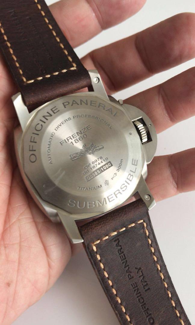 Panerai left hand submersible PAM00569 price reduce, Luxury, Watches on ...