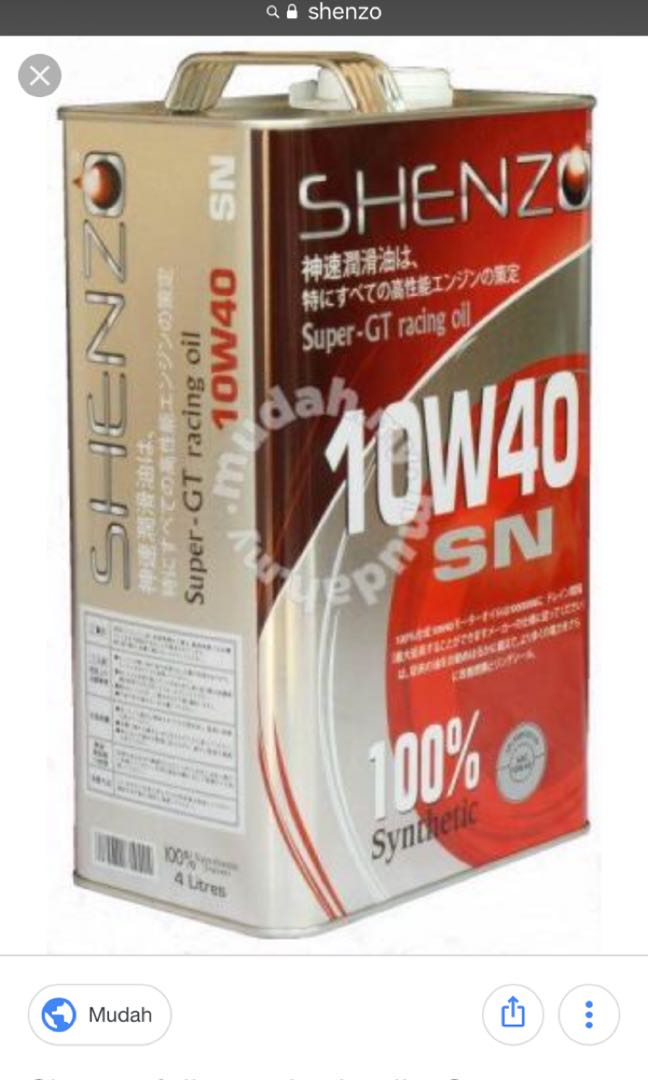 Shenzo oil 10w40, Auto Accessories on Carousell