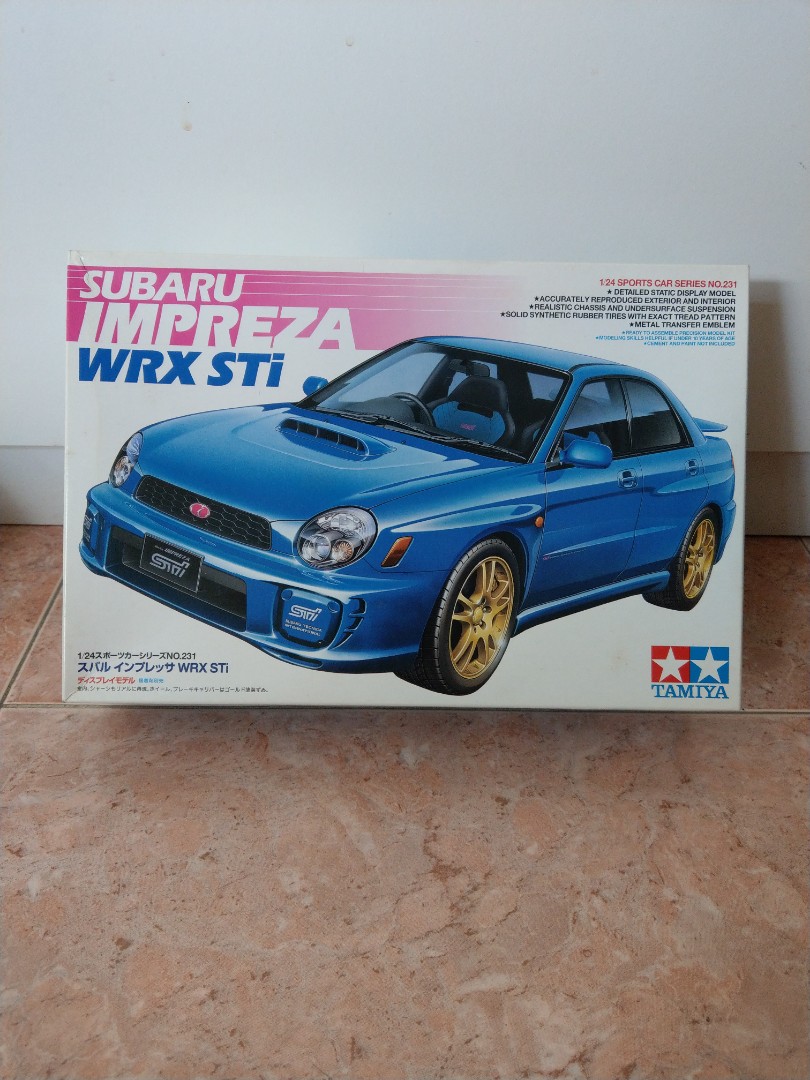Subaru Impreza WRX sti model kit, Hobbies & Toys, Toys & Games on Carousell