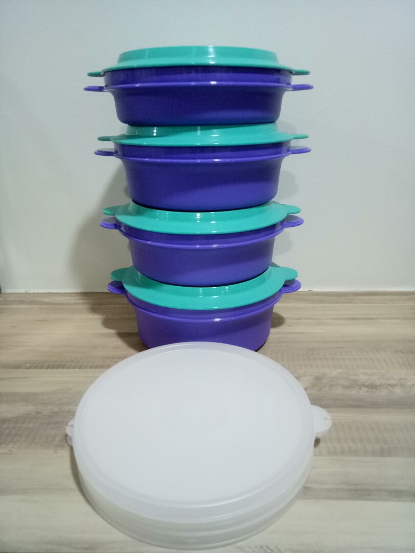 Tupperware microwavable cover n lid set of 4, Everything Else on Carousell