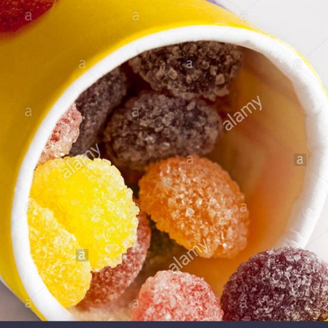 UK Rowntrees tube Jelly Tots Fruit Gums pastilles Christmas gummy chewy ...
