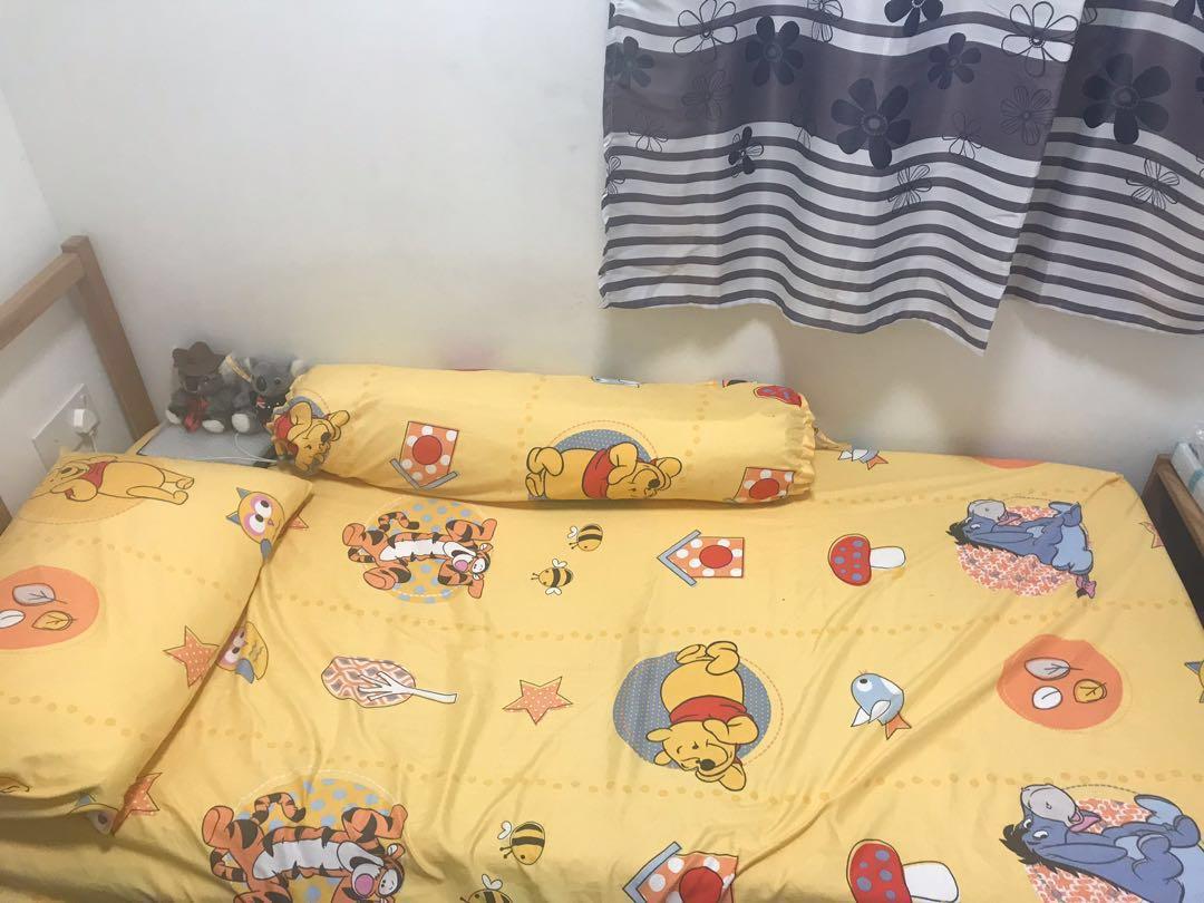 Used Single bed frame and mattress., Furniture & Home Living, Furniture ...