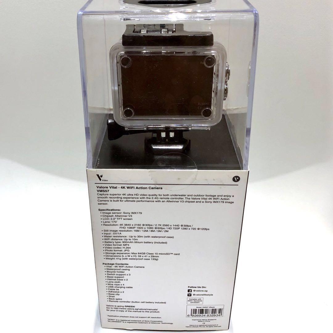 Valore Vital – 4K WiFi Action Camera (VMS57), Photography, Cameras on ...