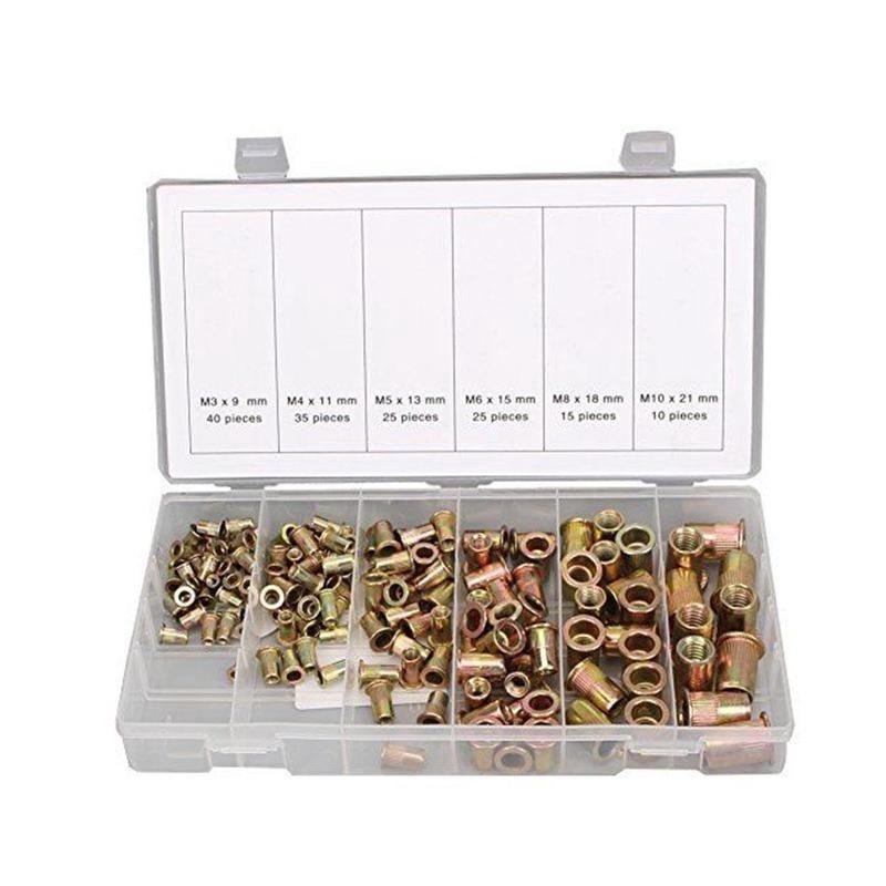 150 Nuts Rivet Rivet Blind Rivet Nuts Assortment Nuts M3 Set M5 M4 M8 ...