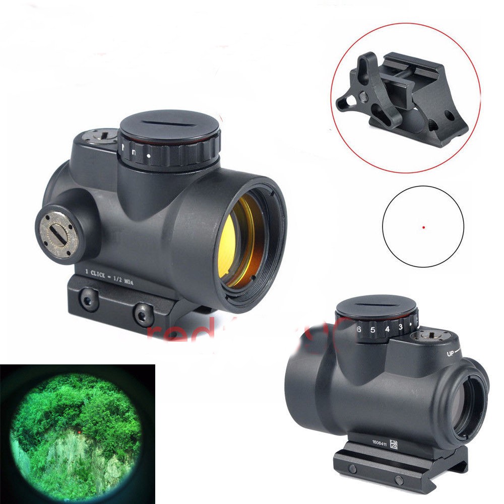 1x25mm Black Color MRO Style Red Dot Sight Holographic Sight Low Mount ...