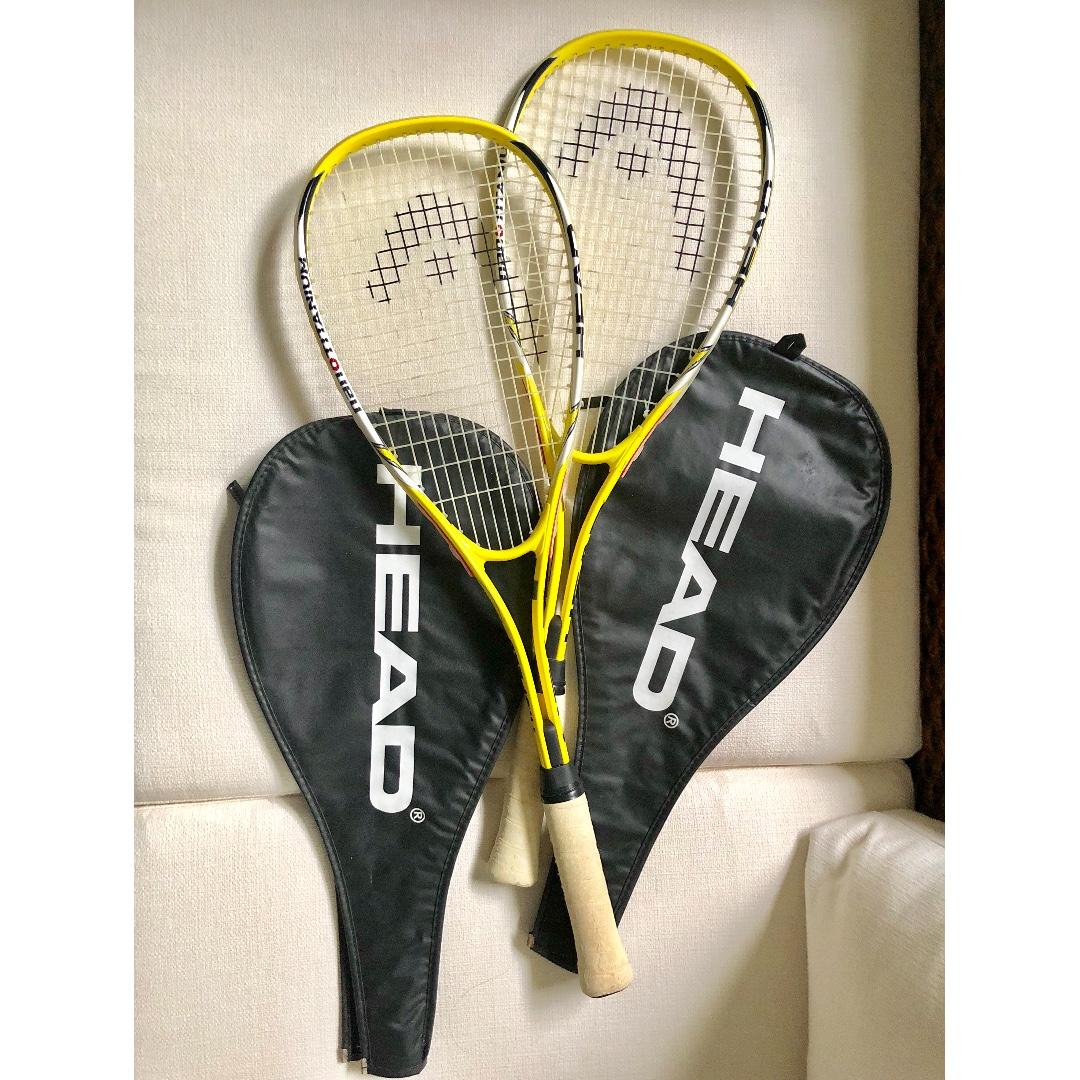 Pair of HEAD Squash Racquets, Sports Equipment, Sports & Games, Racket ...