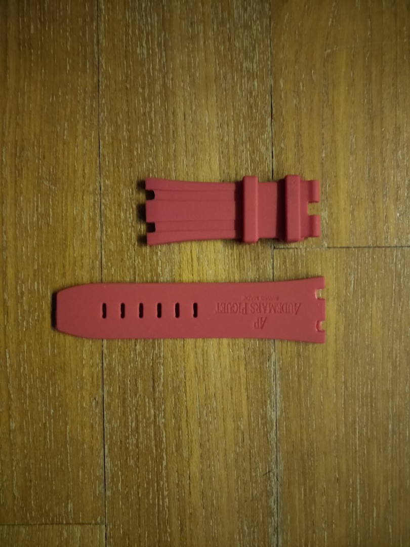 Audemars Piguet Diver Red Watch Strap, Luxury, Watches on Carousell