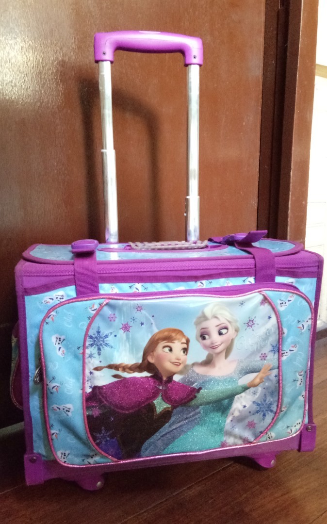 Branded FROZEN DISNEY TROLLEY BAG, Looking For on Carousell