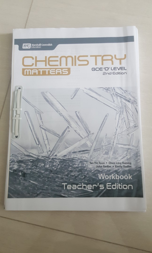 Chemistry Matters Workbook Teacher's Edition, Hobbies & Toys, Books ...