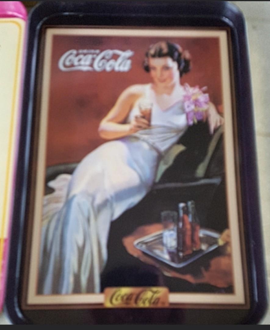 Coca-Cola Classic Good Ol' Days Metal Serving Trays., Furniture & Home ...