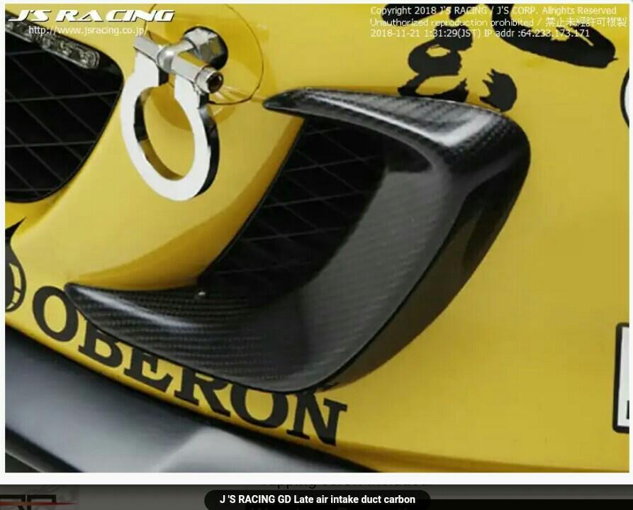 Honda Jazz/Fit J's Racing GD Air intake duct, Car Accessories ...