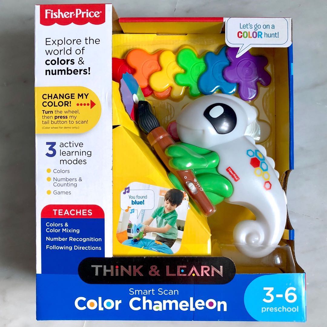 (In-Stock) Fisher-Price Think & Learn Smart Scan Color Chameleon (Brand ...