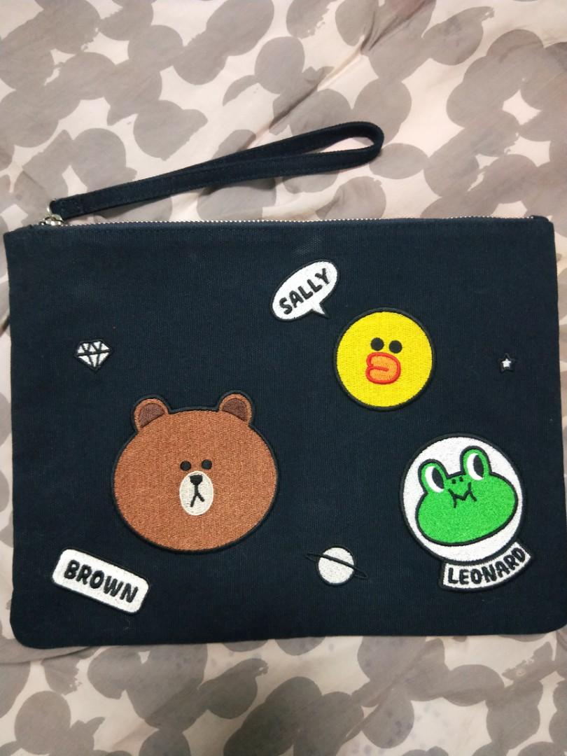 Line friend - clutch, Women's Fashion, Bags & Wallets, Clutches on ...