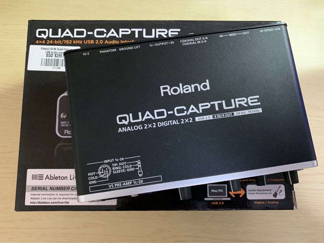 Roland Quad-Capture UA-55 Audio Interface, Hobbies & Toys, Music ...