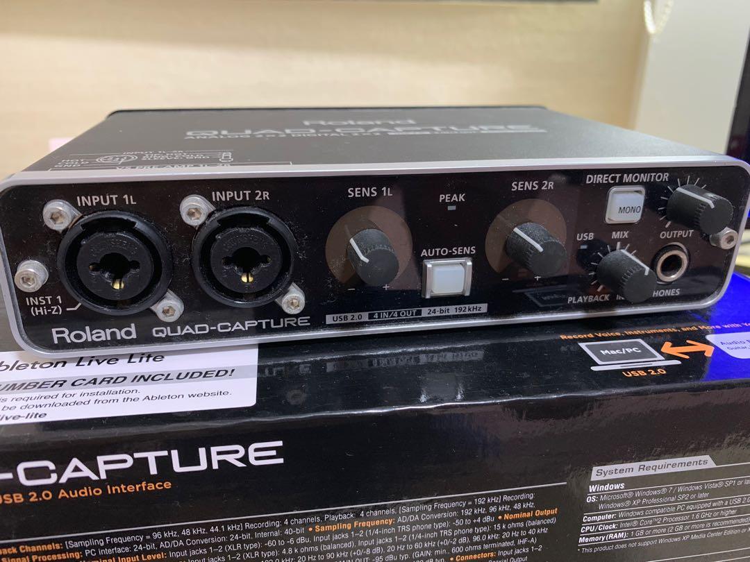 Roland Quad-Capture UA-55 Audio Interface, Hobbies & Toys, Music ...