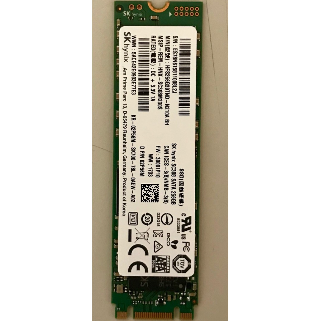 SK hynix SC308 SATA M.2 M2 SSD 256GB 256G SATA3 MLC, 電腦及科技產品, 電腦周邊產品 ...