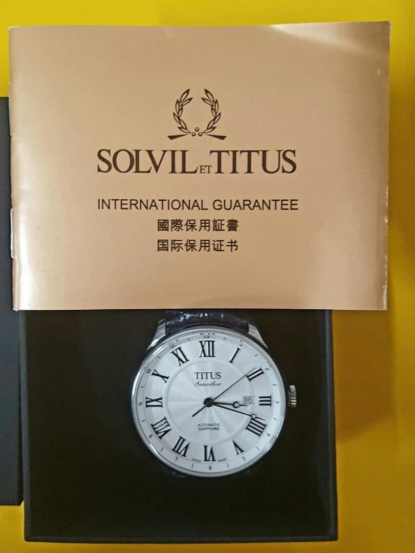 Solvil et Titus ( SONVILIER 3 HANDS DATE MECHANICAL ), Luxury, Watches ...