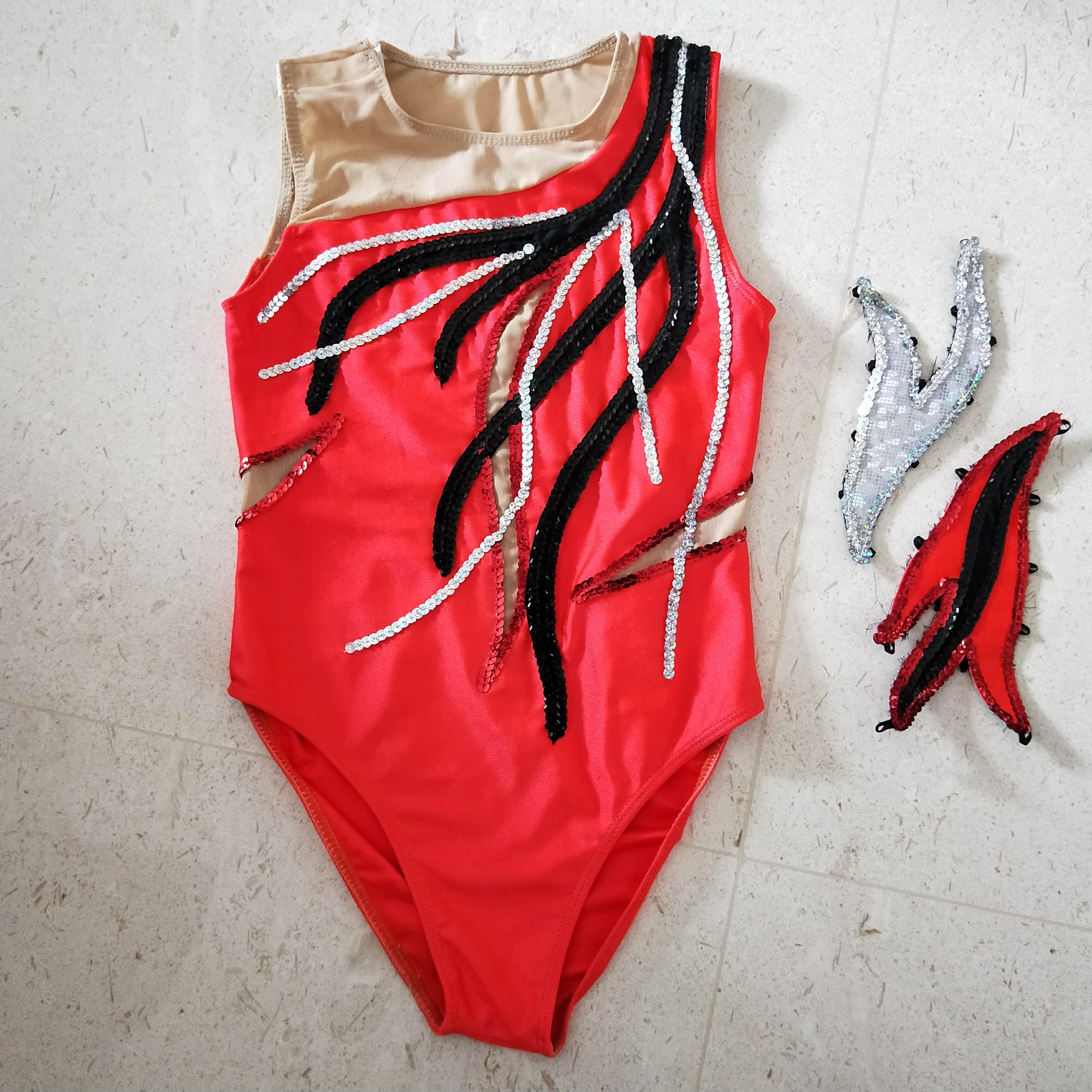 Synchronized swimming costume with hair piece, Sports Equipment, Sports ...