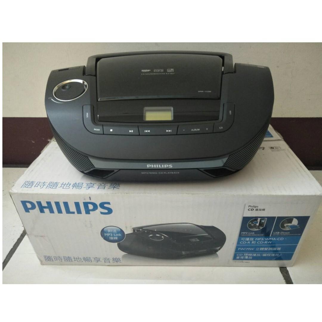 飛利浦 PHILIPS 手提音響 收音機 喇叭 MP3 USB AZ1837 取代 AZ329, 耳機及錄音音訊設備, Soundbar ...