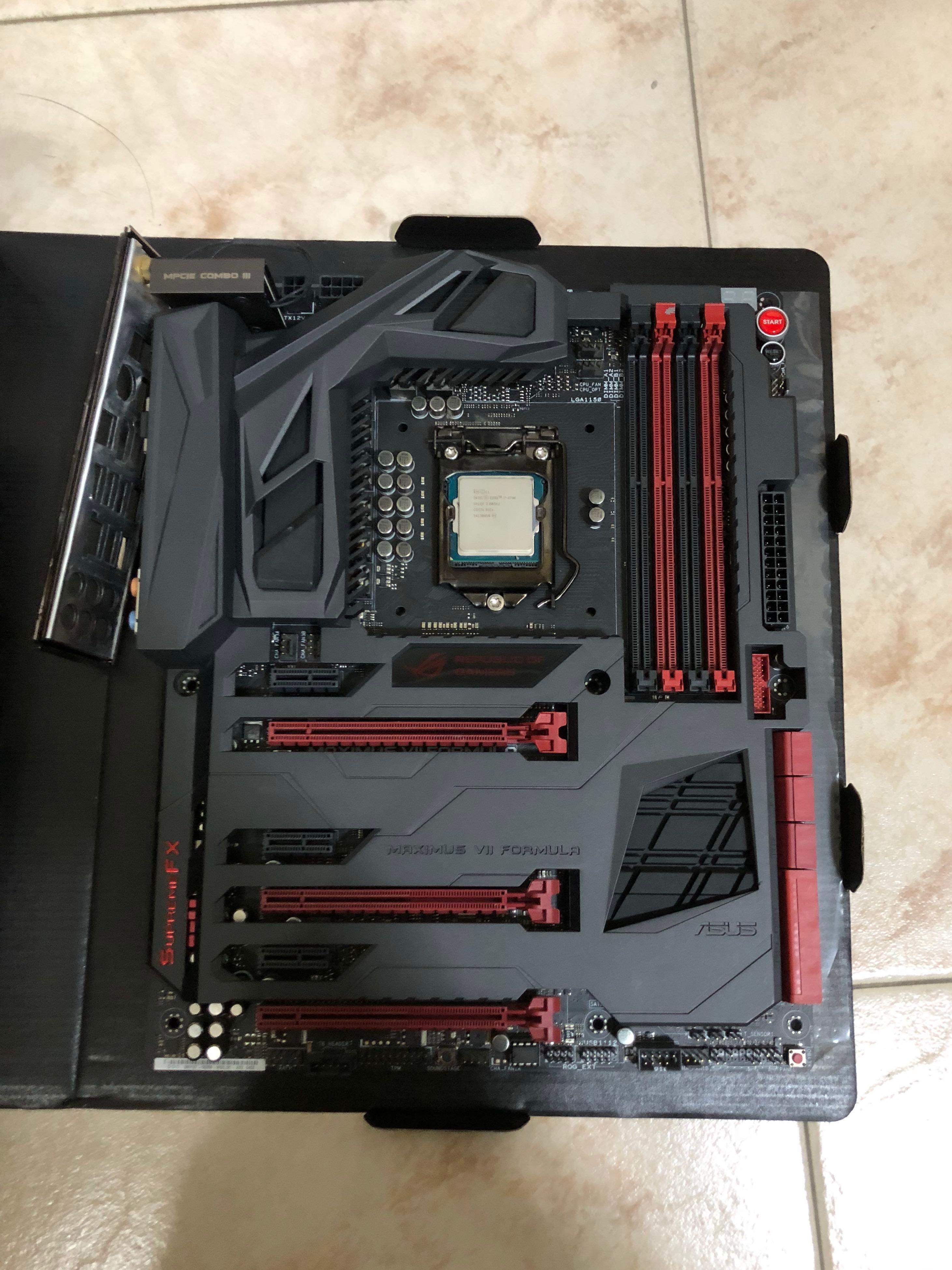 Asus ROG Maximus VII Formula Motherboard, Computers & Tech, Parts ...