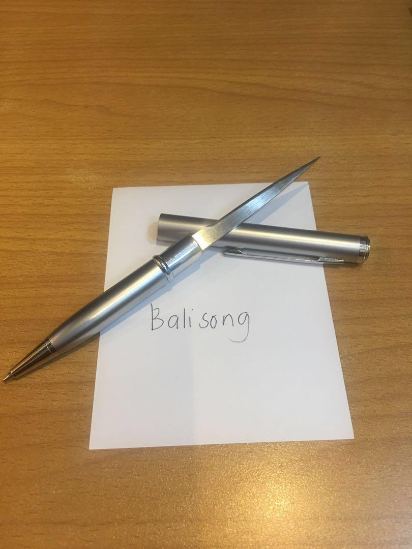 Authentic Balisong Pen with Free Balisong Keychain, Hobbies & Toys ...