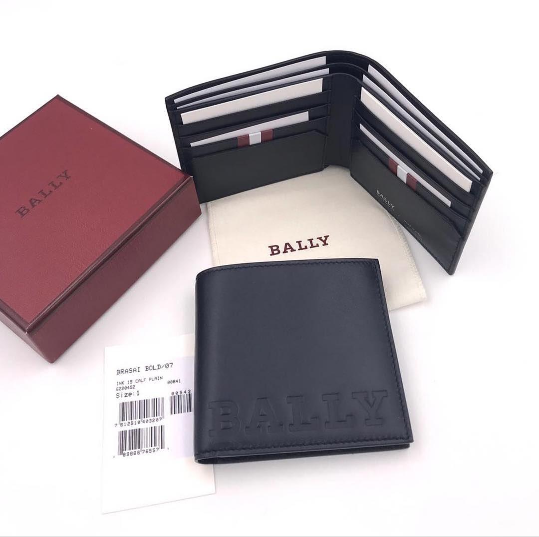BALLY BRASAI BOLD INK, Fesyen Pria, Tas & Dompet , Dompet di Carousell