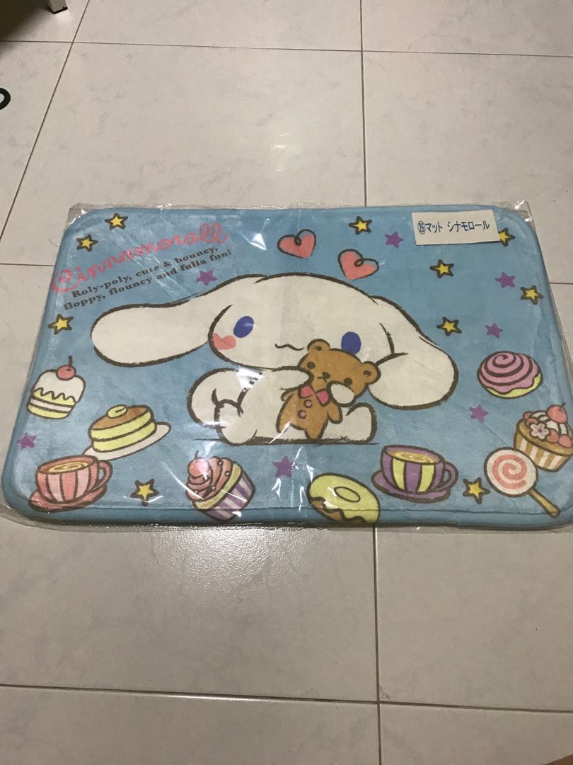 BN Cinnamoroll floor mat, Furniture, Home Decor on Carousell