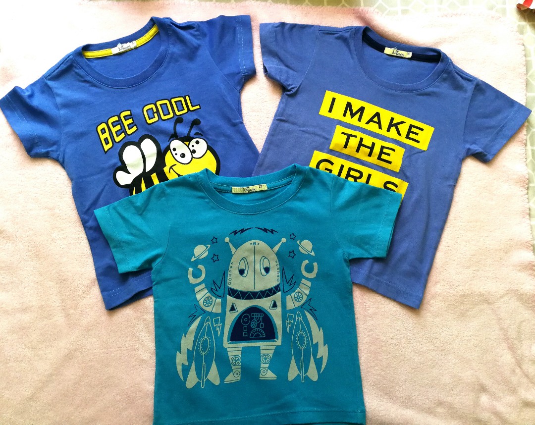 Boy's Just Tees T-Shirts, Babies & Kids, Babies & Kids Fashion on Carousell