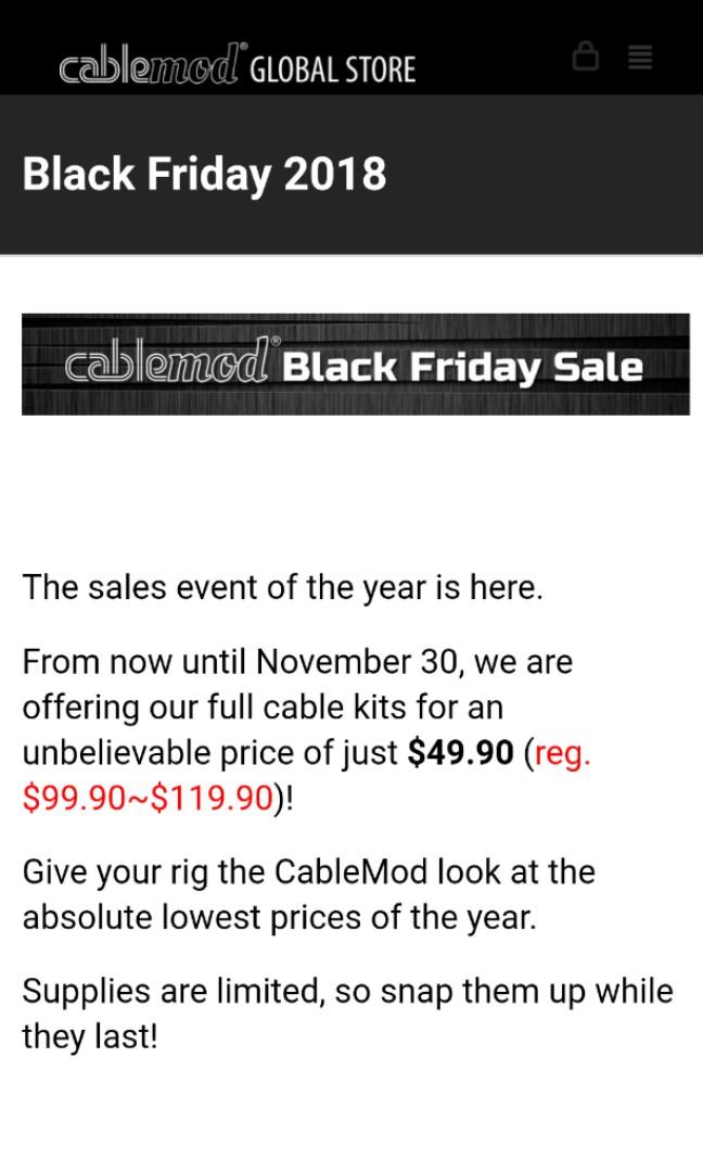 CableMod Modflex / Modmesh Custom Cables Pre-Order, Computers & Tech ...