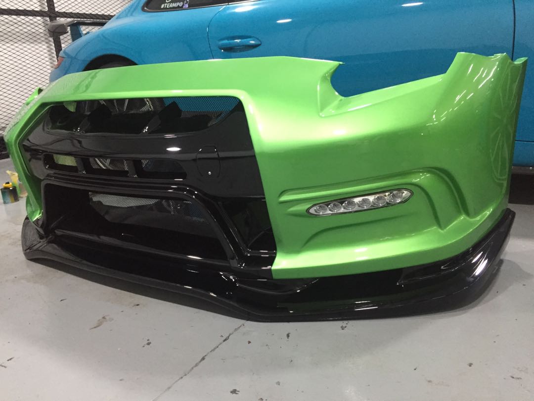 GTR R35 Varis Japan Front Bumper, Car Accessories, Accessories on Carousell