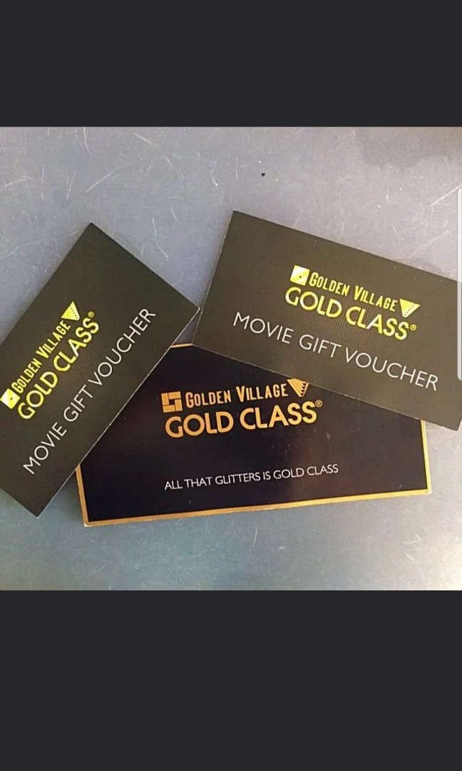 GV Gold Class Tickets - Pair, Tickets & Vouchers, Vouchers on Carousell