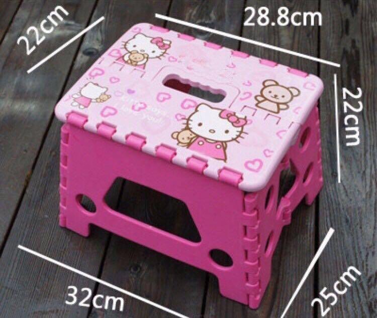 Hello Kitty and Melody Foldable Stool, Babies & Kids, Baby Nursery ...