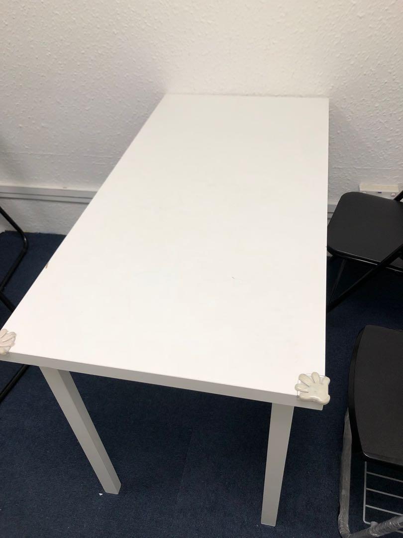 IKEA White Table, Furniture & Home Living, Furniture, Tables & Sets on ...