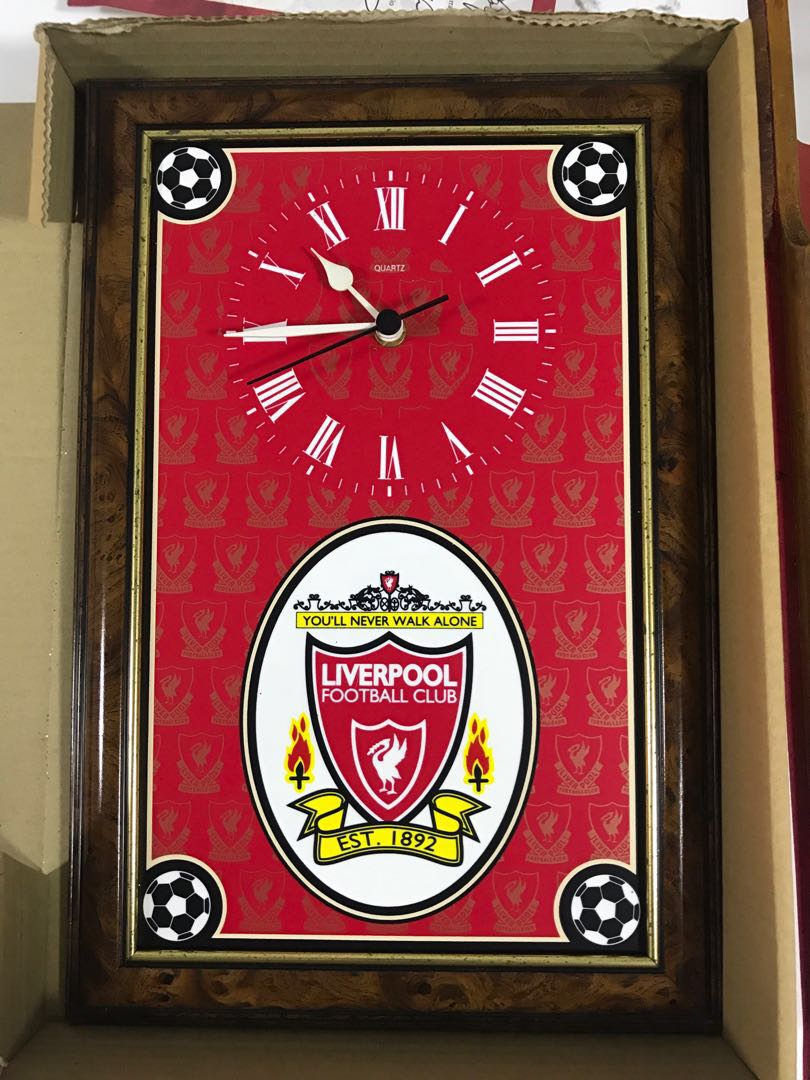 Liverpool FC Wall Clock, Furniture & Home Living, Home Decor, Wall ...
