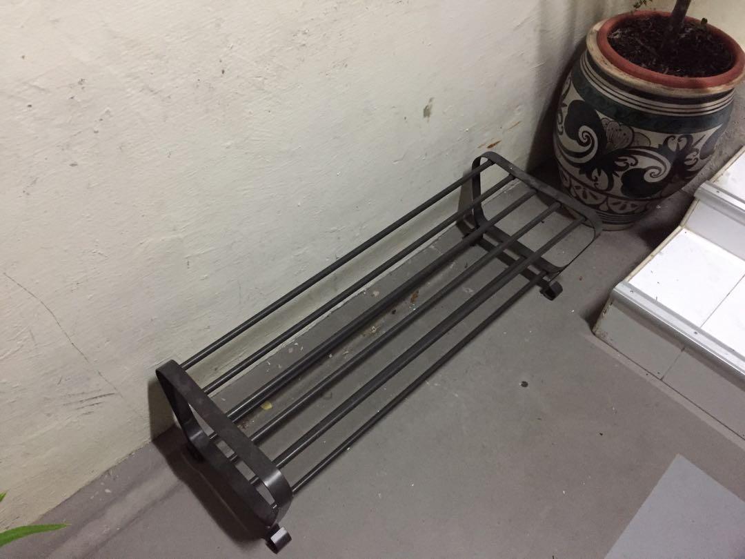 Metal shoe rack, Furniture & Home Living, Furniture, Shelves, Cabinets ...