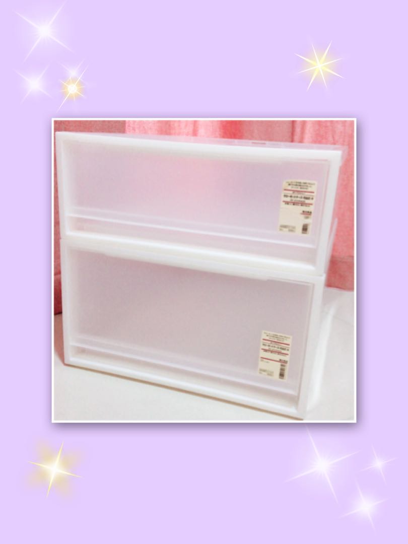 MUJI Stacking Storage Box, Furniture & Home Living, Home Improvement ...